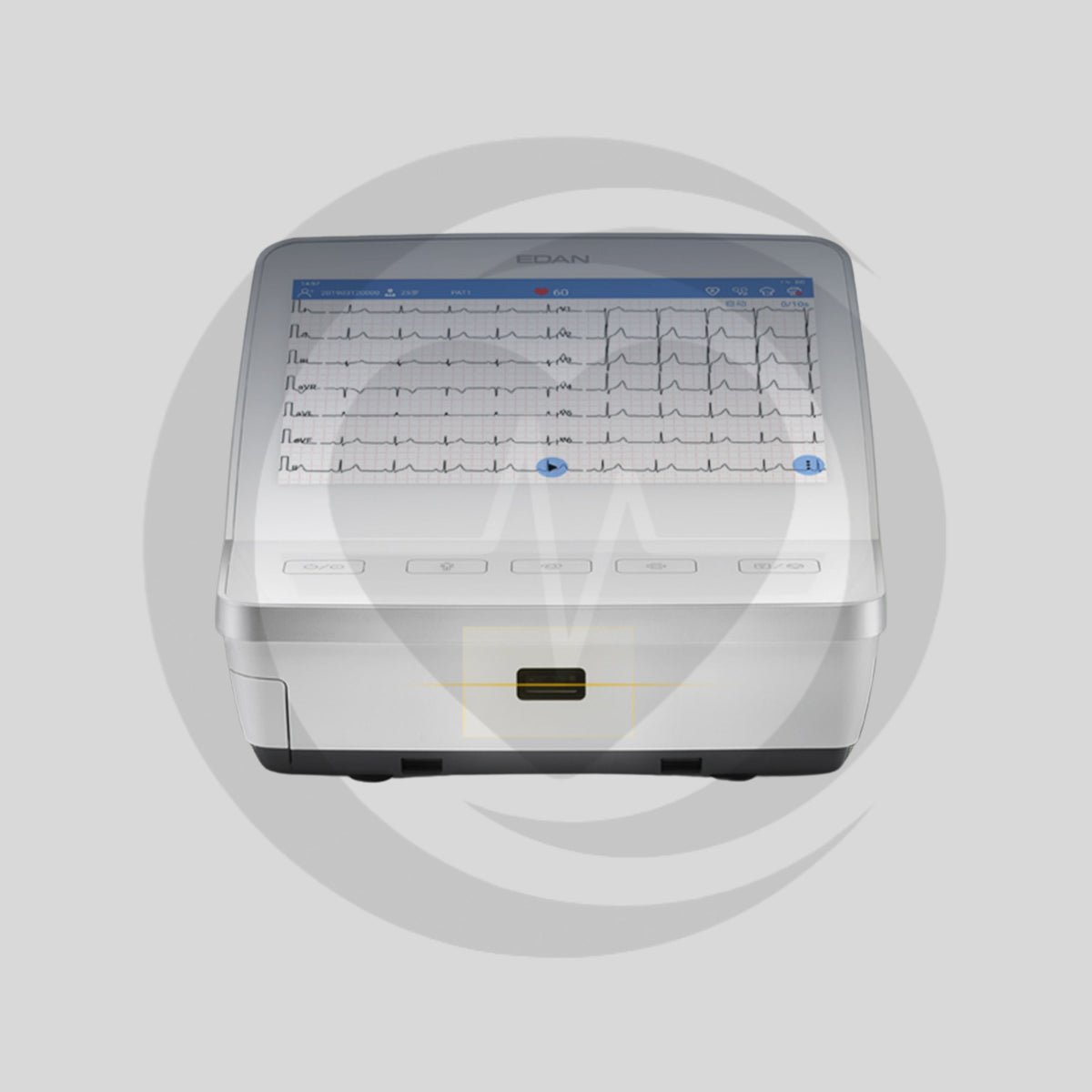Eletrocardiógrafo Digital de 12 Canais ECG EDAN SE-1200 Pro / SE1201 P ...